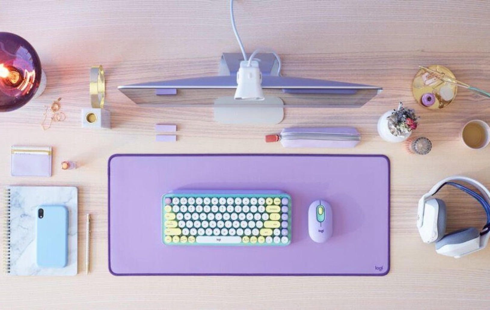 Logitech dezvăluie o nouă tastatură cu taste pop colorate pastel ...