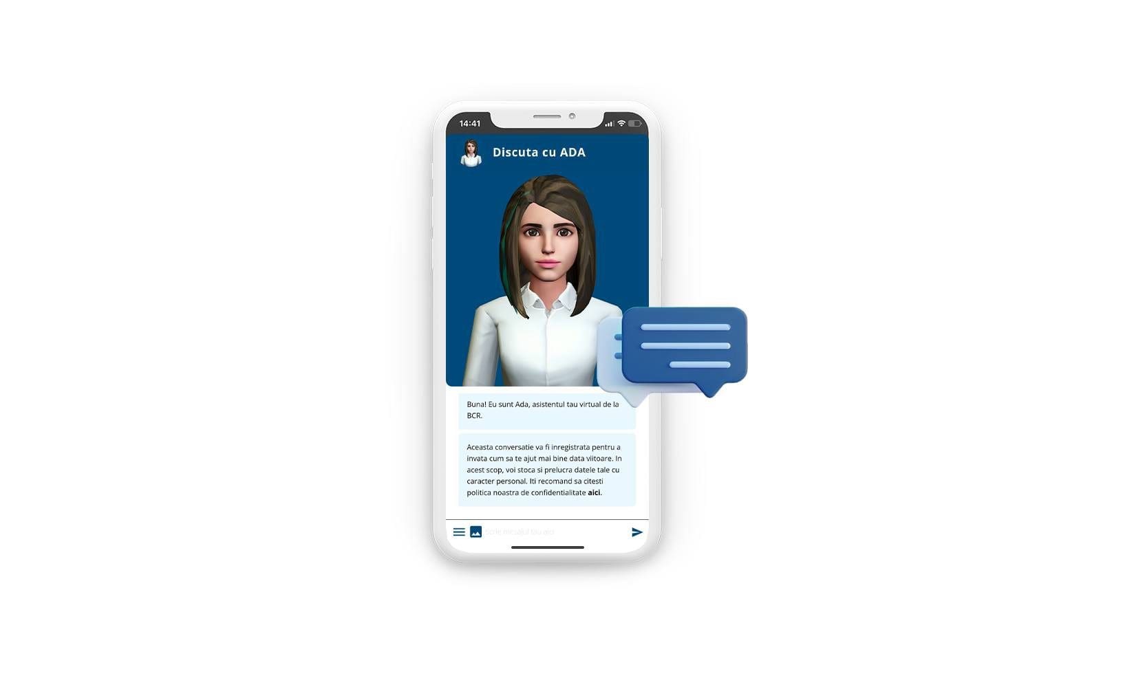BCR a lansat chatbot-ul ADA, asistent virtual care oferă informaţii ...