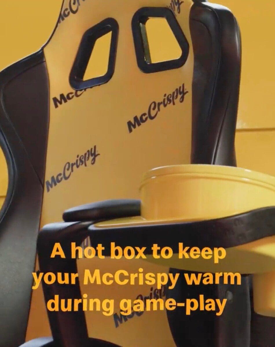 McDonald's a lansat un scaun de gaming McCrispy, cu suport pentru ...