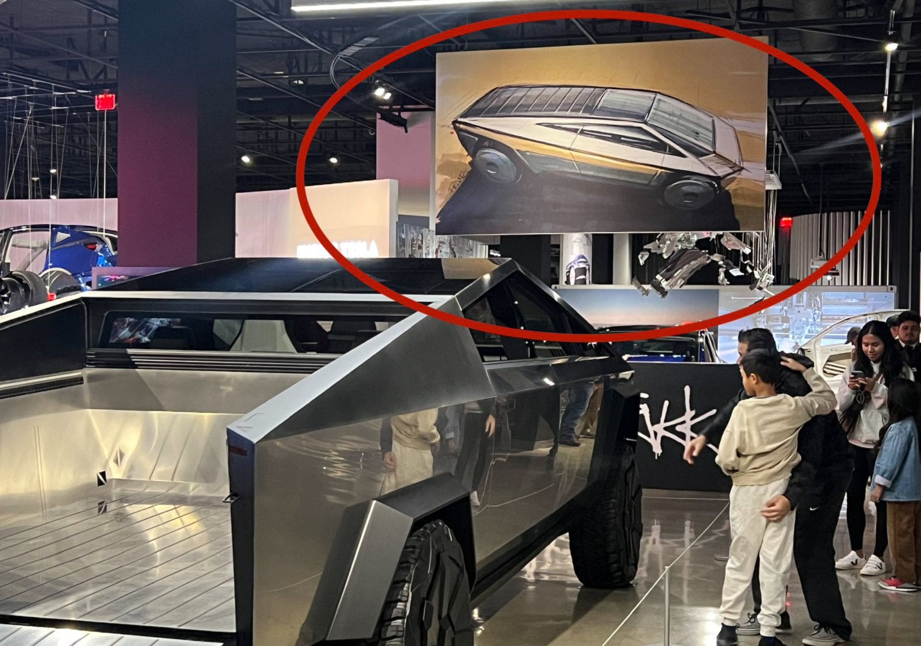 Tesla Cybertruck Mini cu două uşi apare într-un poster scăpat online