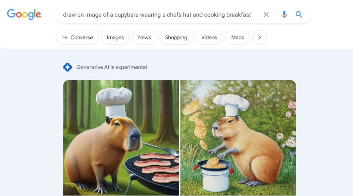 Google poate genera acum imagini cu AI direct în căutări