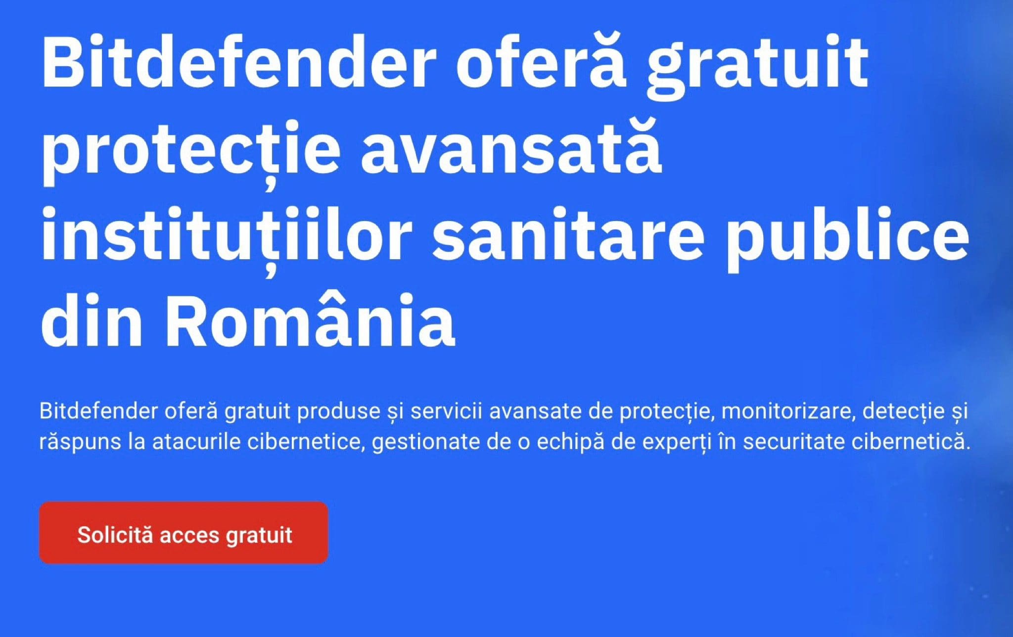 Bitdefender oferă gratuit soluții de securitate cibernetică tuturor ...