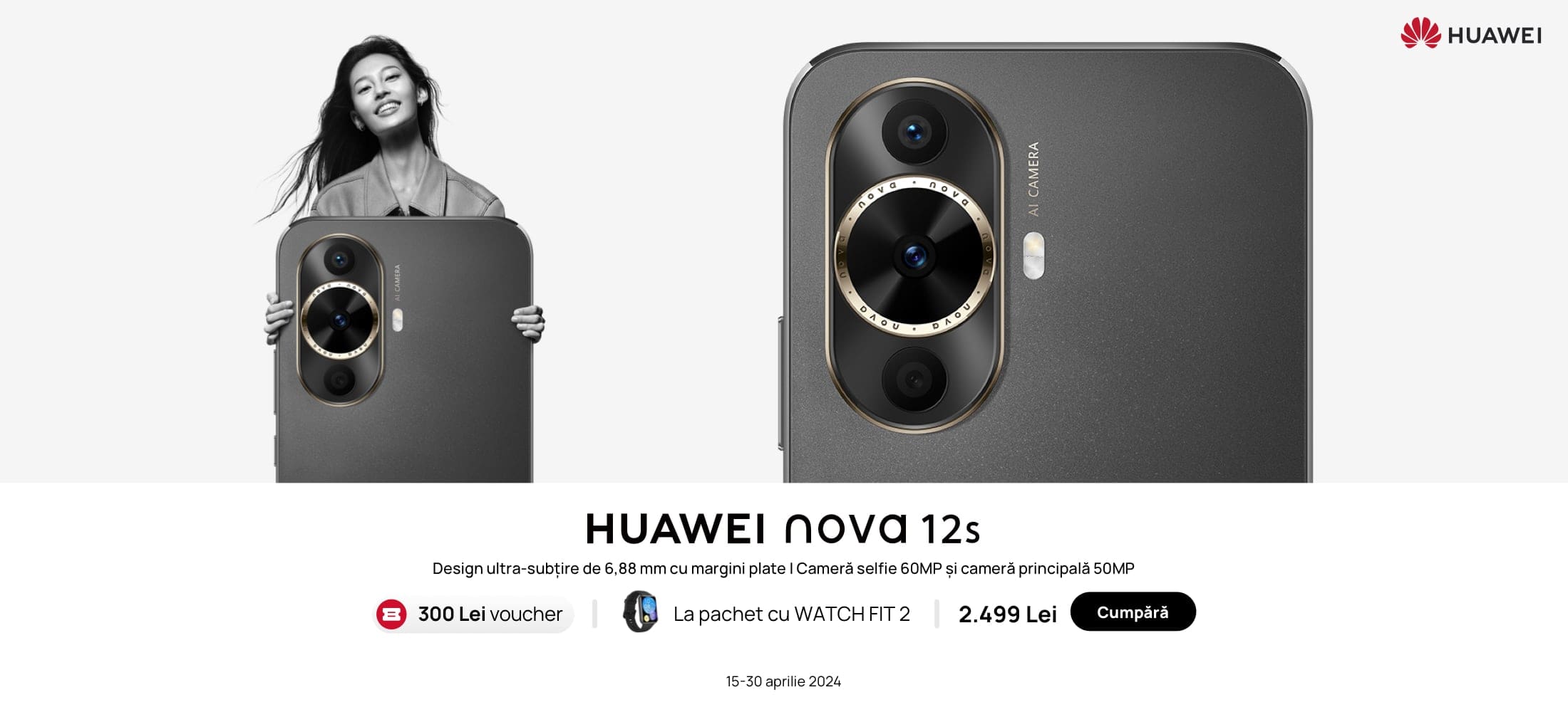Huawei anunță disponibilitatea lui nova 12s în România, midrange cu ...