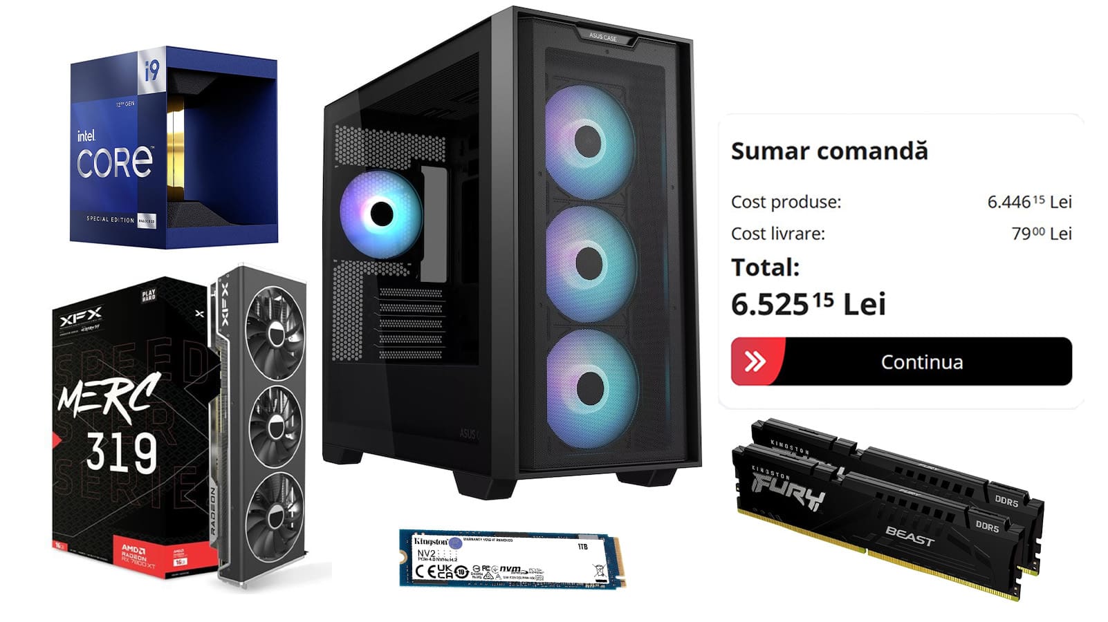 Iată un PC de gaming high-end de 6.500 lei configurat cu componente la ...