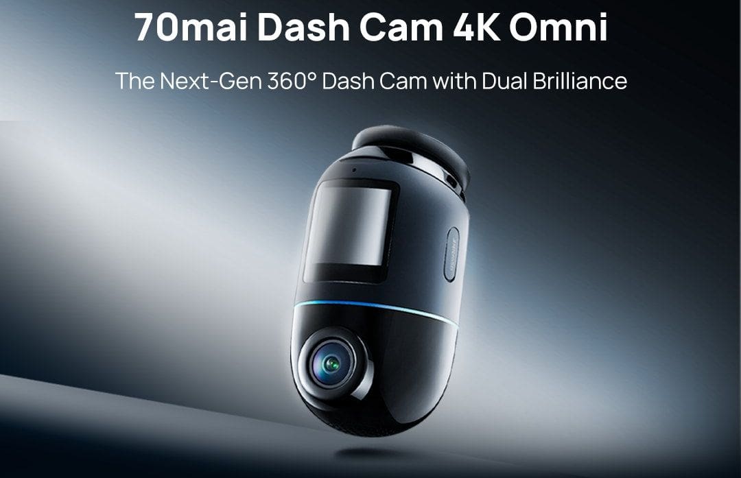 70mai Dash Cam Omni 4K se lansează în România: cameră auto 4K cu vedere ...