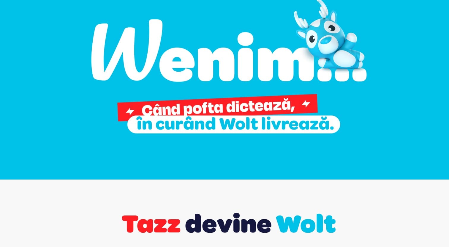 Tazz începe tranziția la Wolt! Clienții, încurajați să facă trecerea la ...