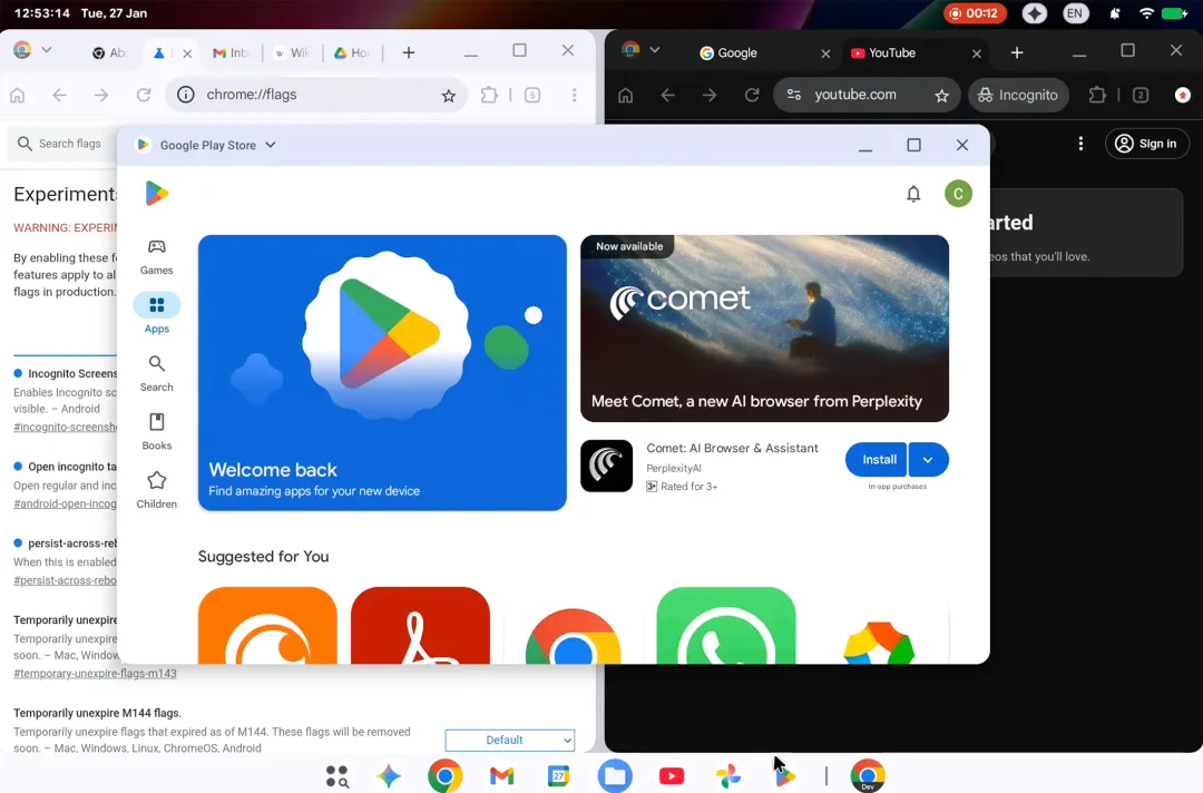 Google a prezentat imagini Aluminium OS, viitorul Android pentru PC-uri