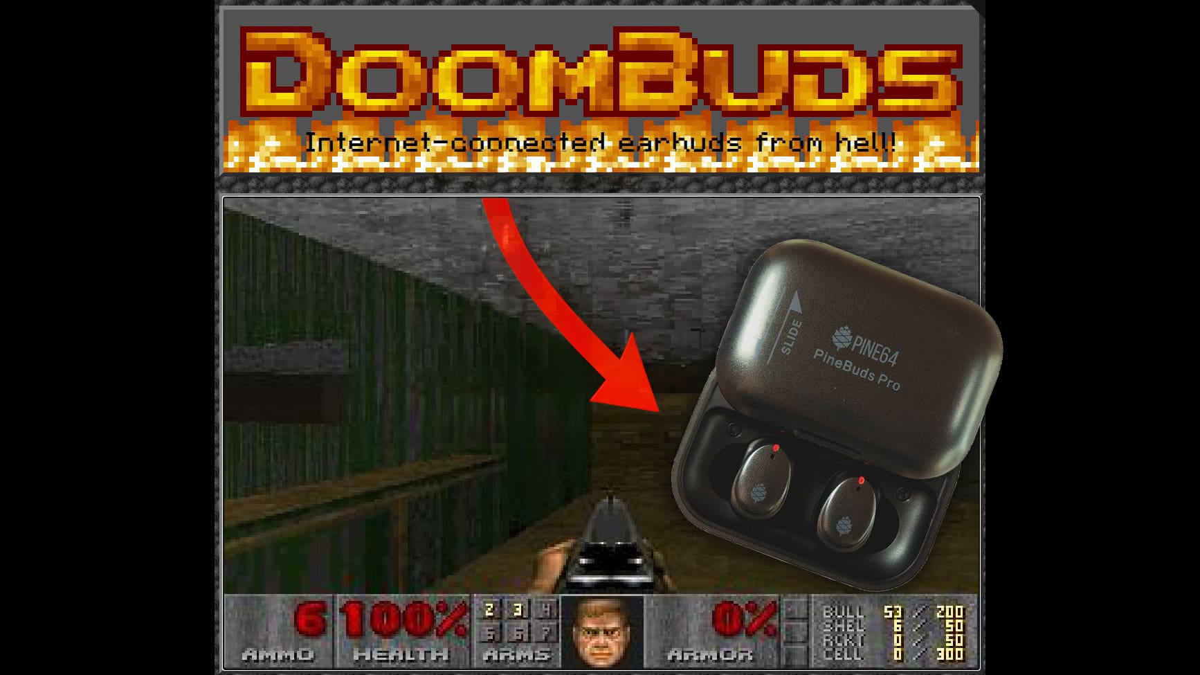 Poți rula acum Doom pe o pereche de căști true wireless